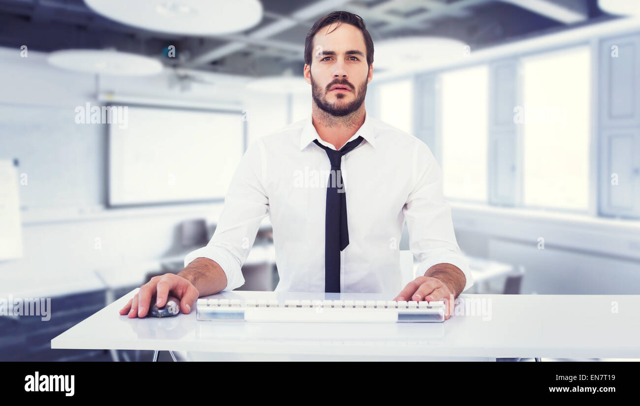 Focused on working computer hi-res stock photography and images - Alamy