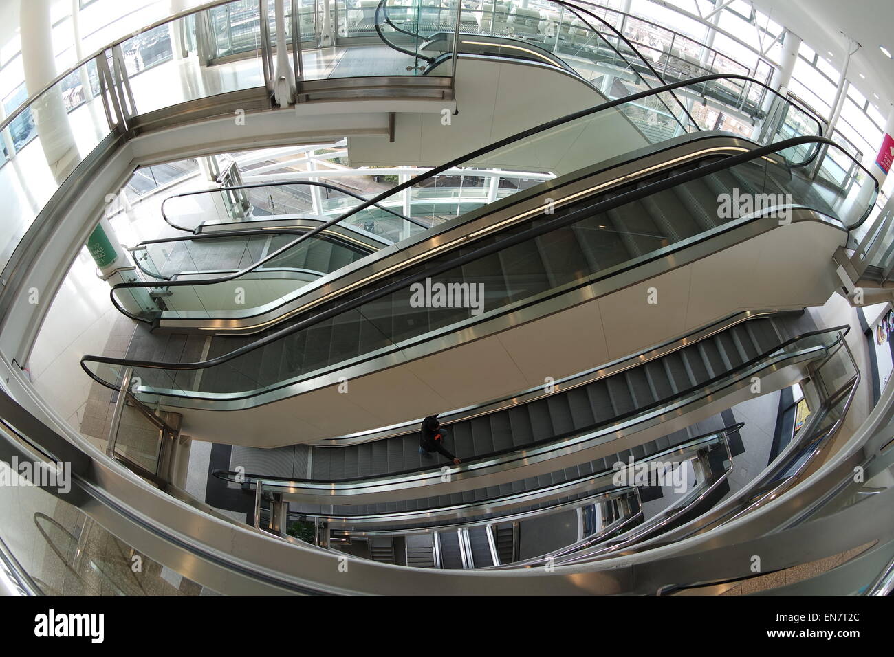 Shopping centre Escalators Stock Photo - Alamy