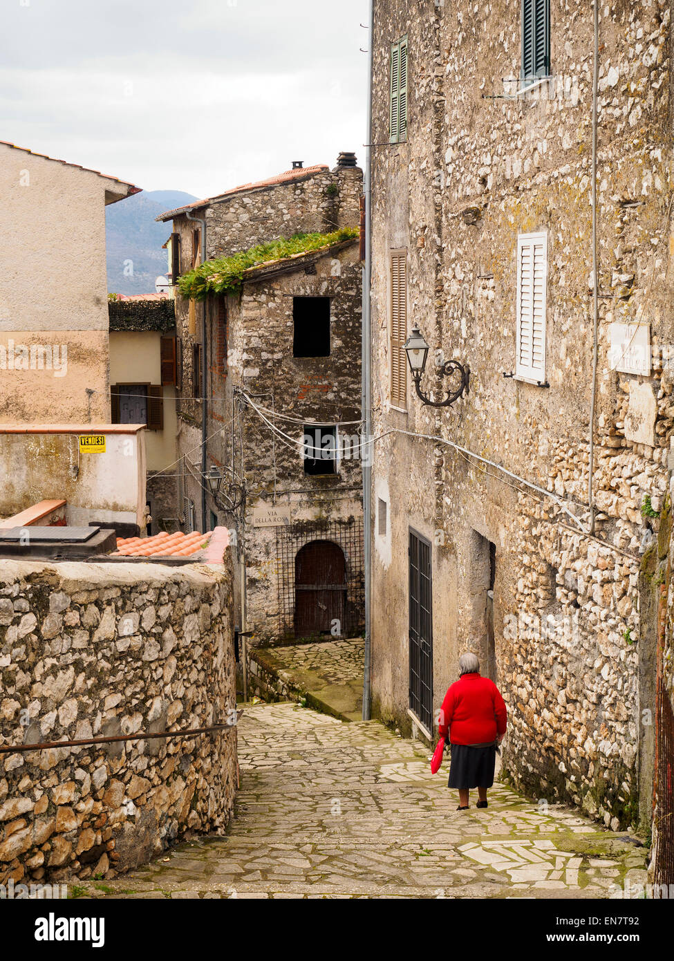 The old little town of Norma - Latina, Italy Stock Photo - Alamy