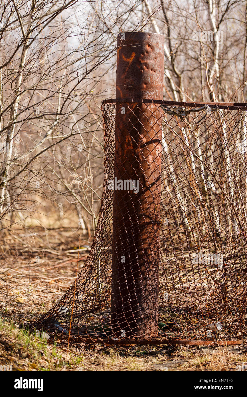 Ventilation pipe in Centralia, Pennsylvania where a mine fire that ...