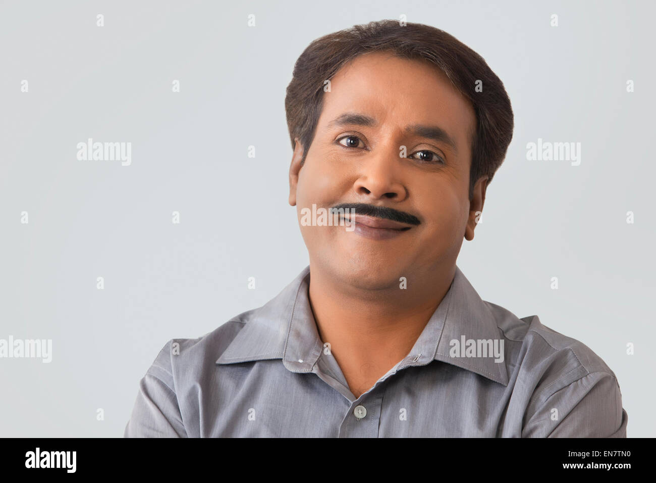 Mid shot man smiling copy hi-res stock photography and images - Alamy