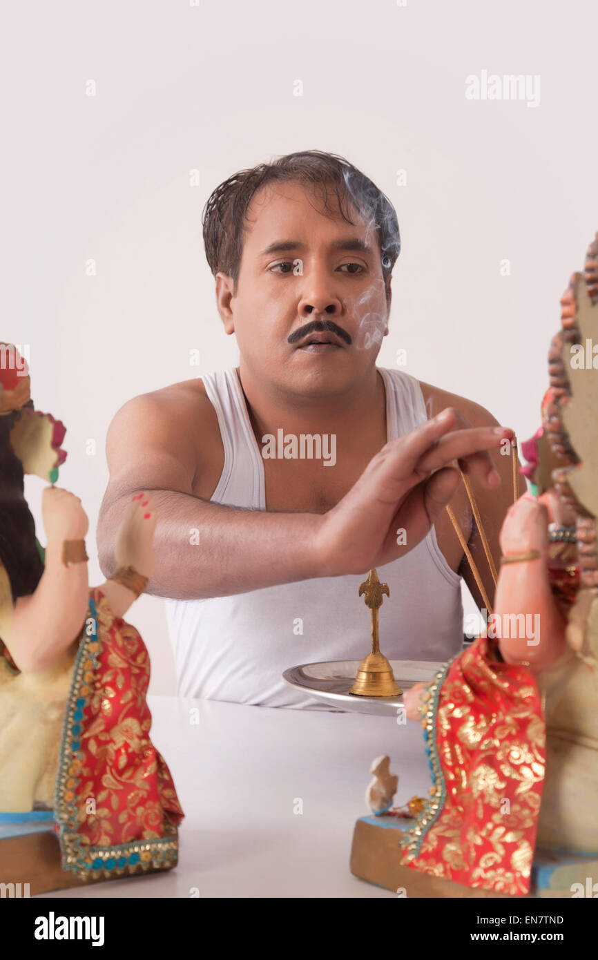 Religious tilak hi-res stock photography and images - Alamy