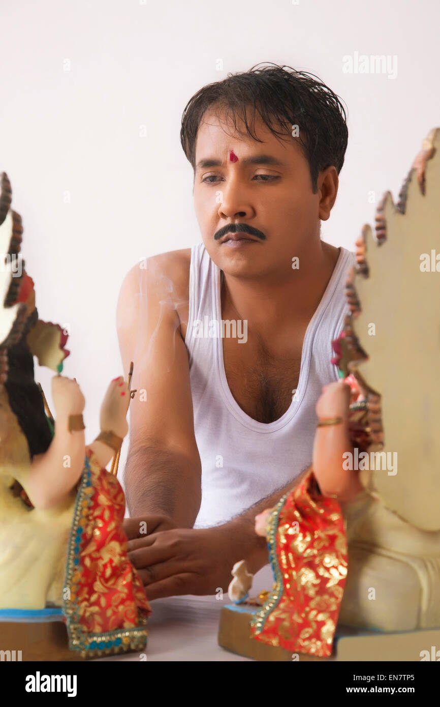 Man praying to god Stock Photo - Alamy