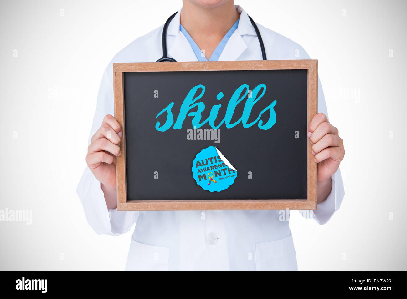 Skills against autism awareness month Stock Photo - Alamy