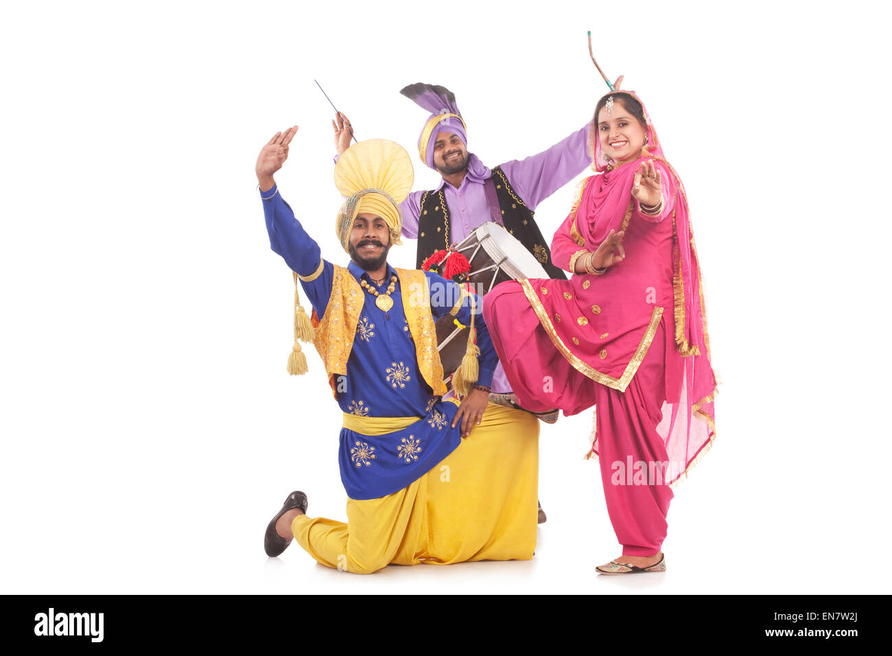 Portrait of bhangra dancers Stock Photo - Alamy