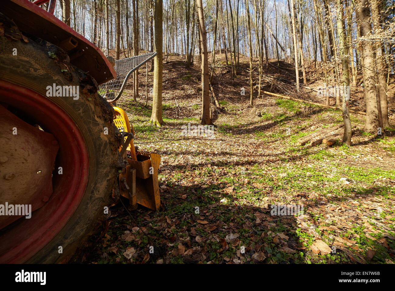 Logging tractor hi-res stock photography and images - Alamy