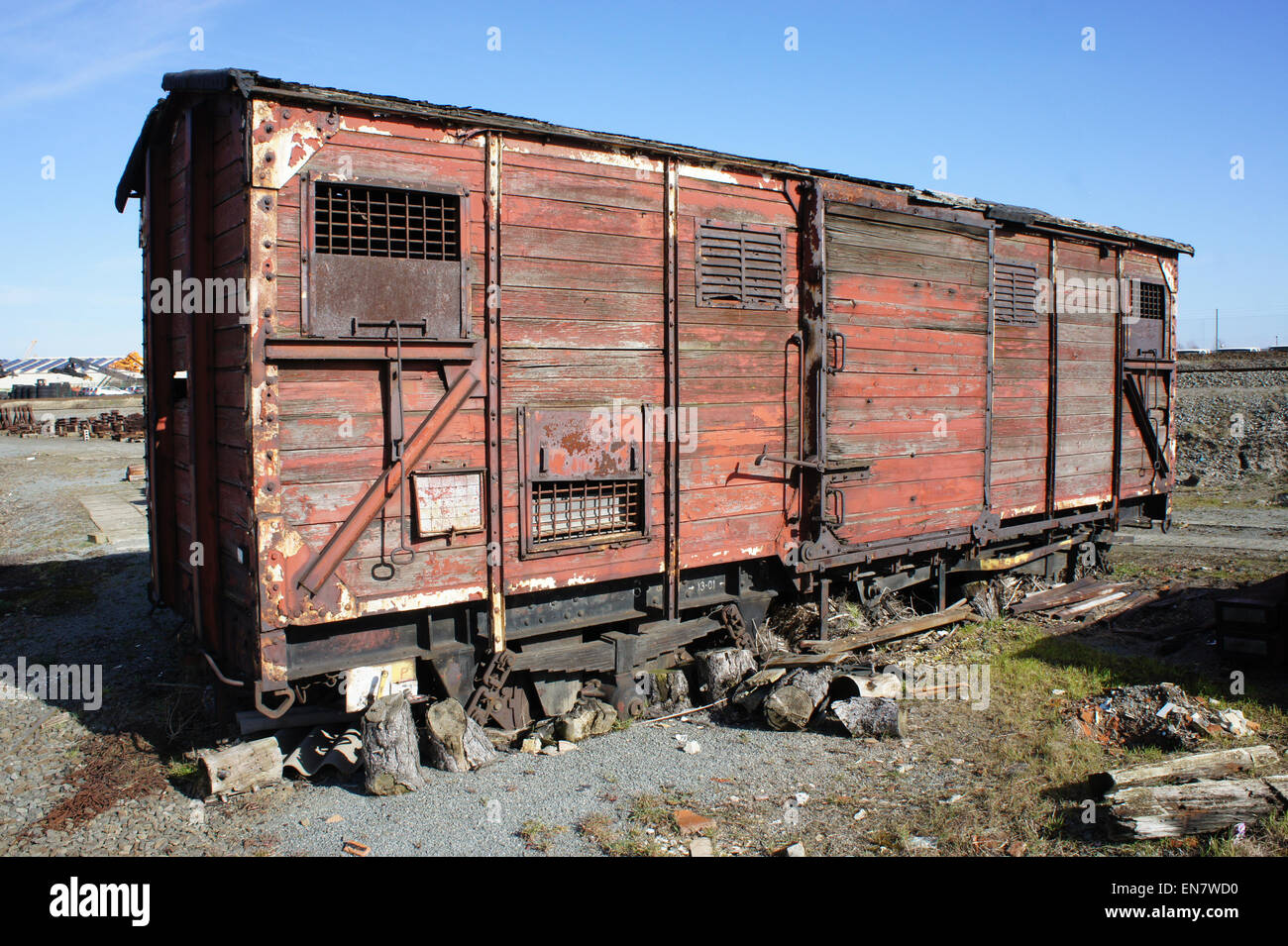 Old goods wagon hi-res stock photography and images - Alamy