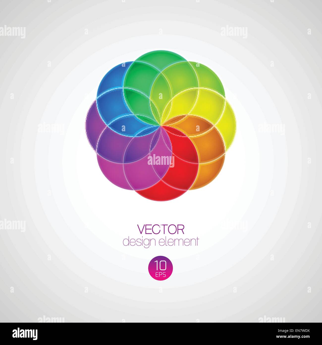 Abstract 3d circle design element. Vector illustration Stock Vector ...