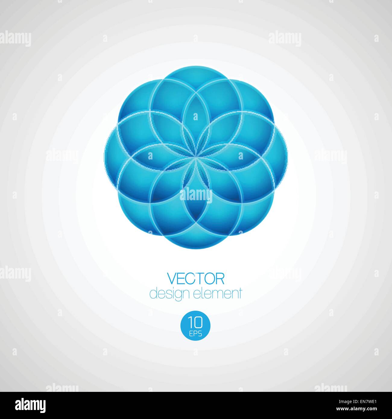 Abstract 3d circle design element. Vector illustration Stock Vector ...