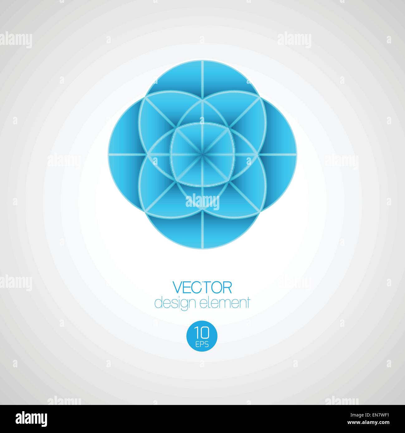 Abstract 3d circle design element. Vector illustration Stock Vector ...