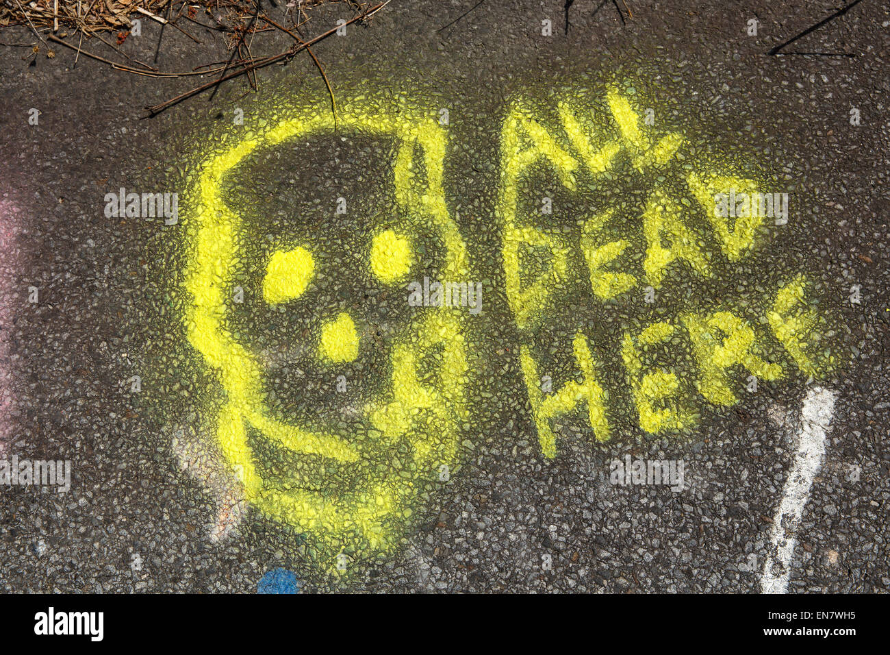 Old Route 61 or Graffiti Highway in Centralia, Pennsylvania where a ...