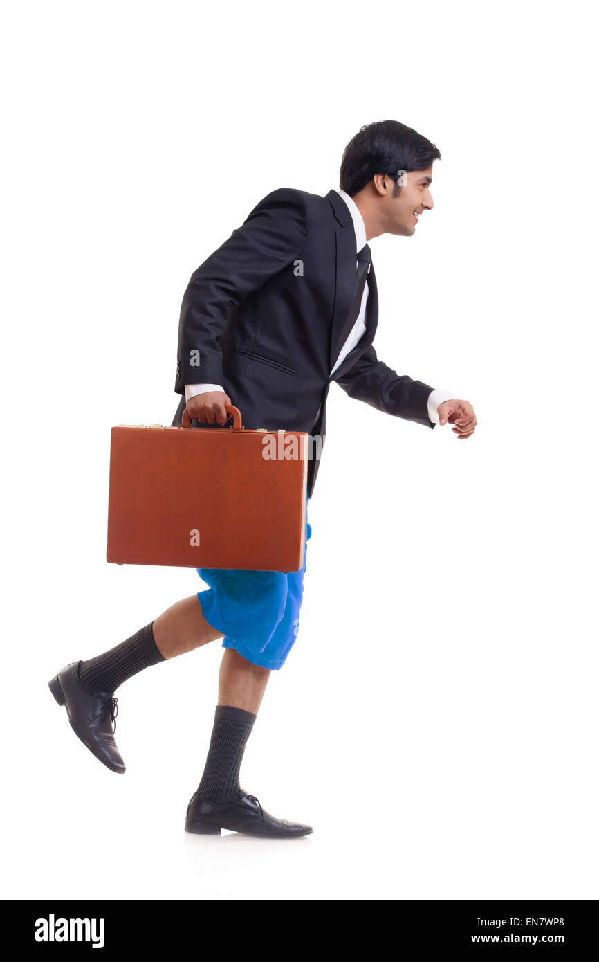 Man walking side view Cut Out Stock Images & Pictures - Alamy