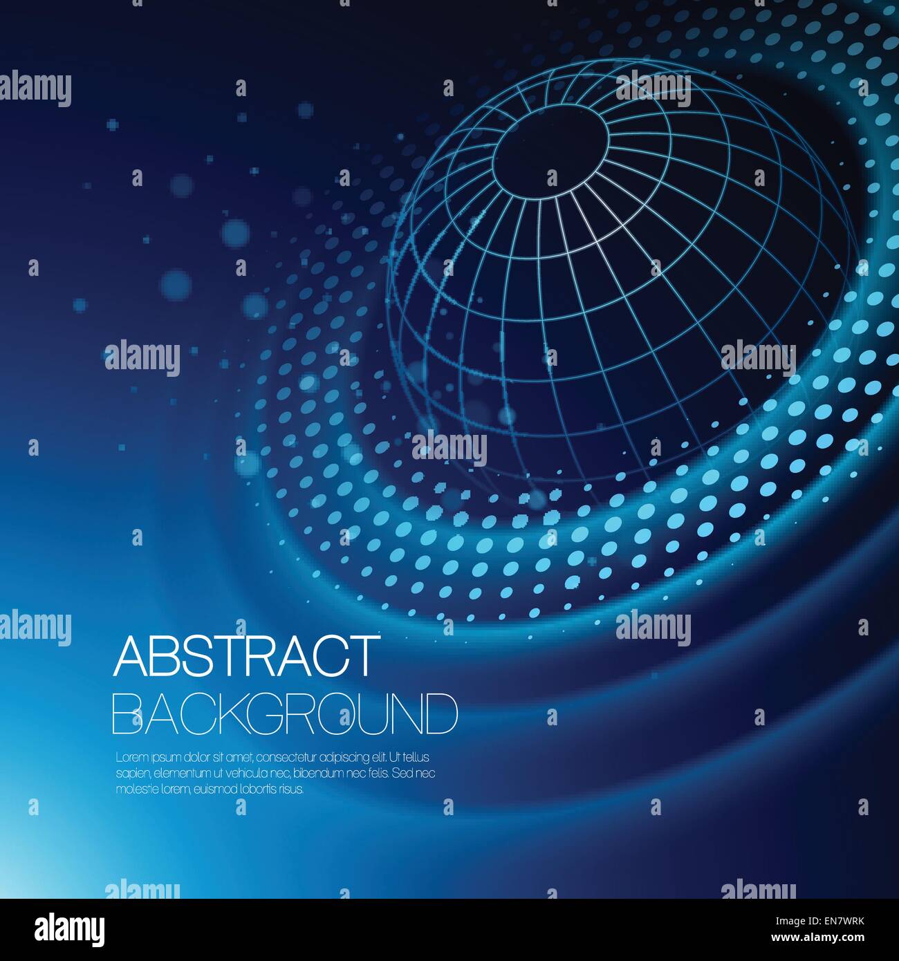 Vector abstract color background with glowing space orbit Stock Vector ...