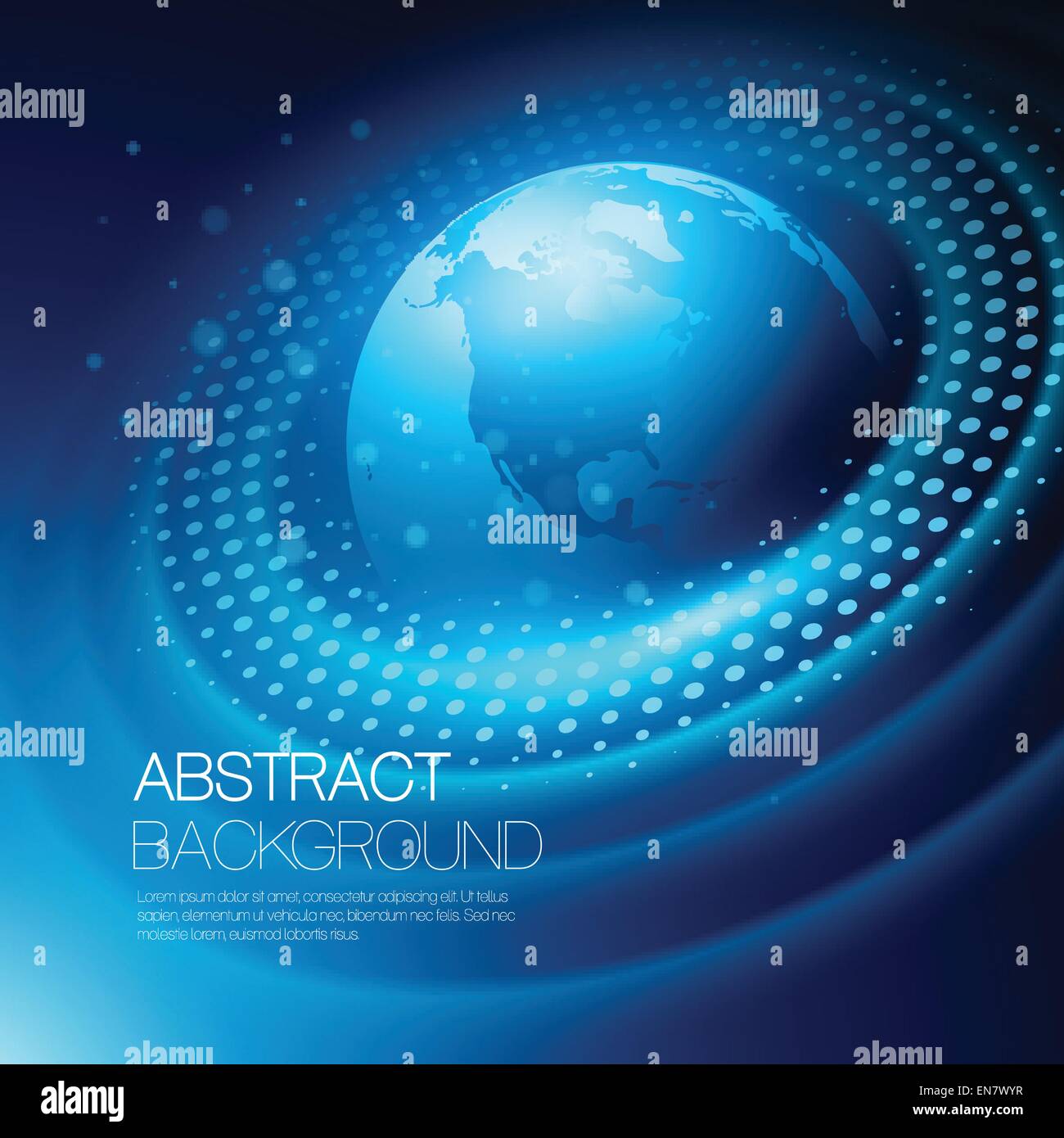 Vector abstract color background with glowing space orbit Stock Vector ...