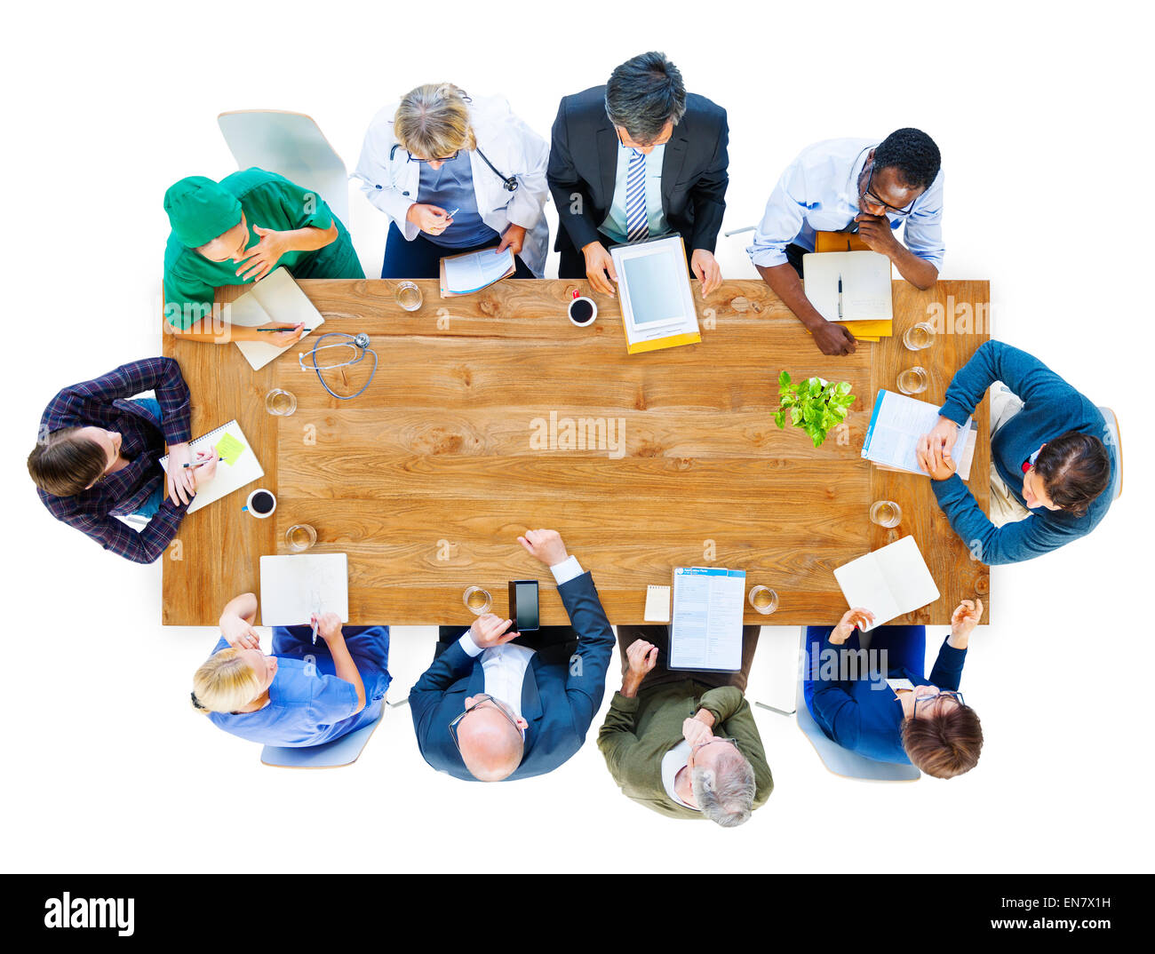 Medical team meeting in Cut Out Stock Images & Pictures - Alamy