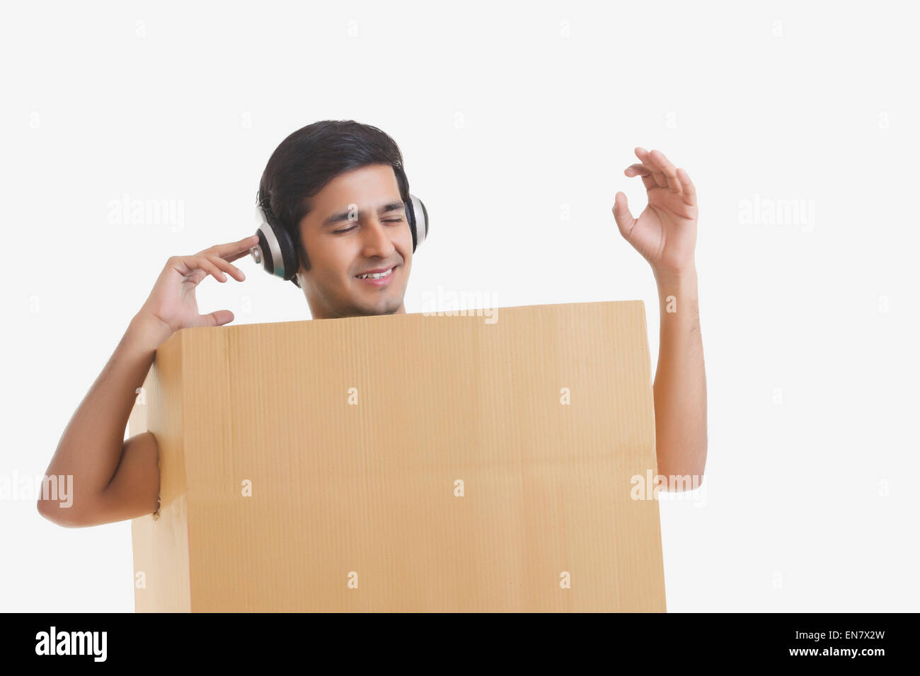 Man in box hi-res stock photography and images - Alamy