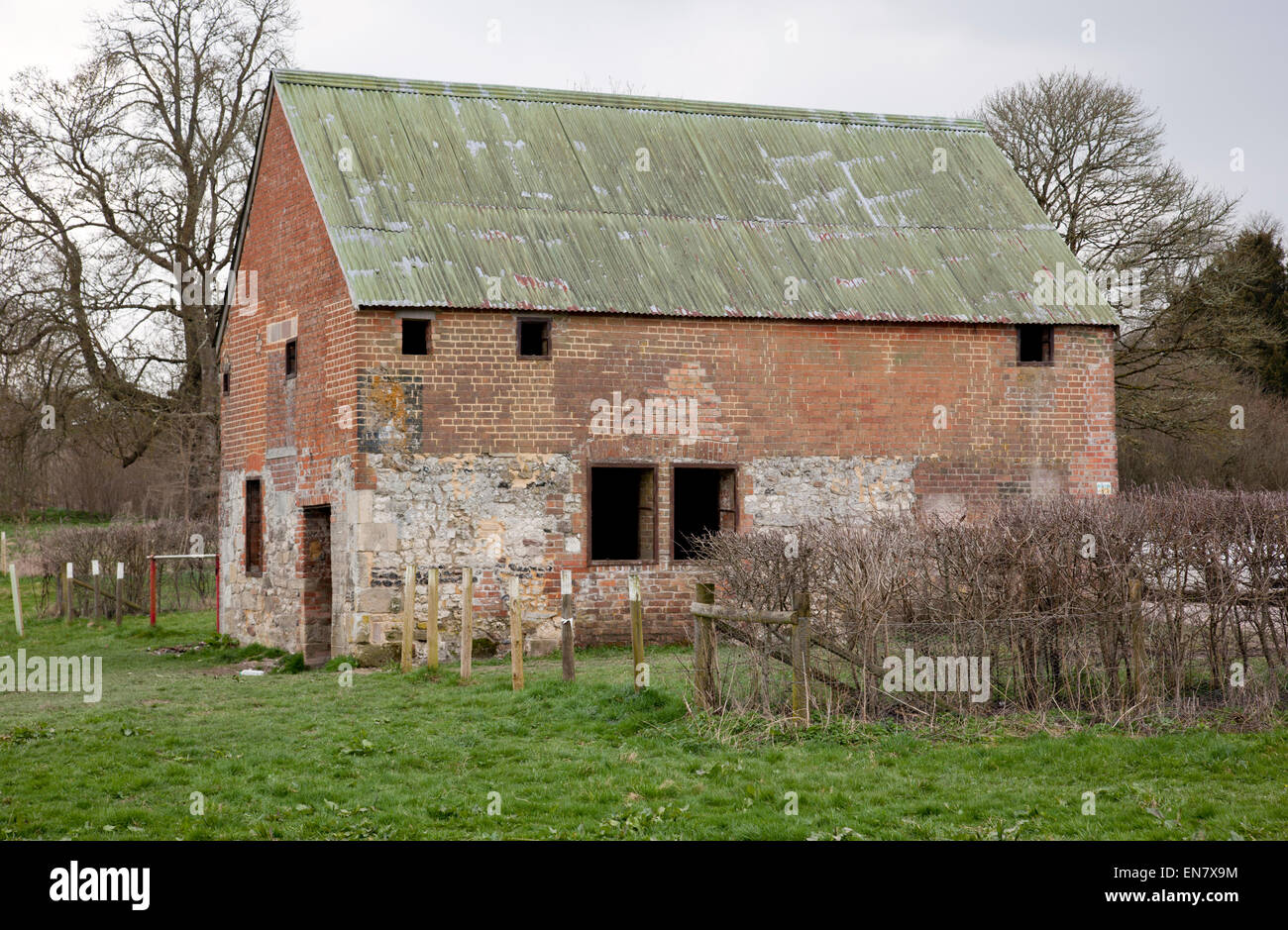 Deserted Salisbury Plain village of Imber, Wiltshire, England, UK Stock ...