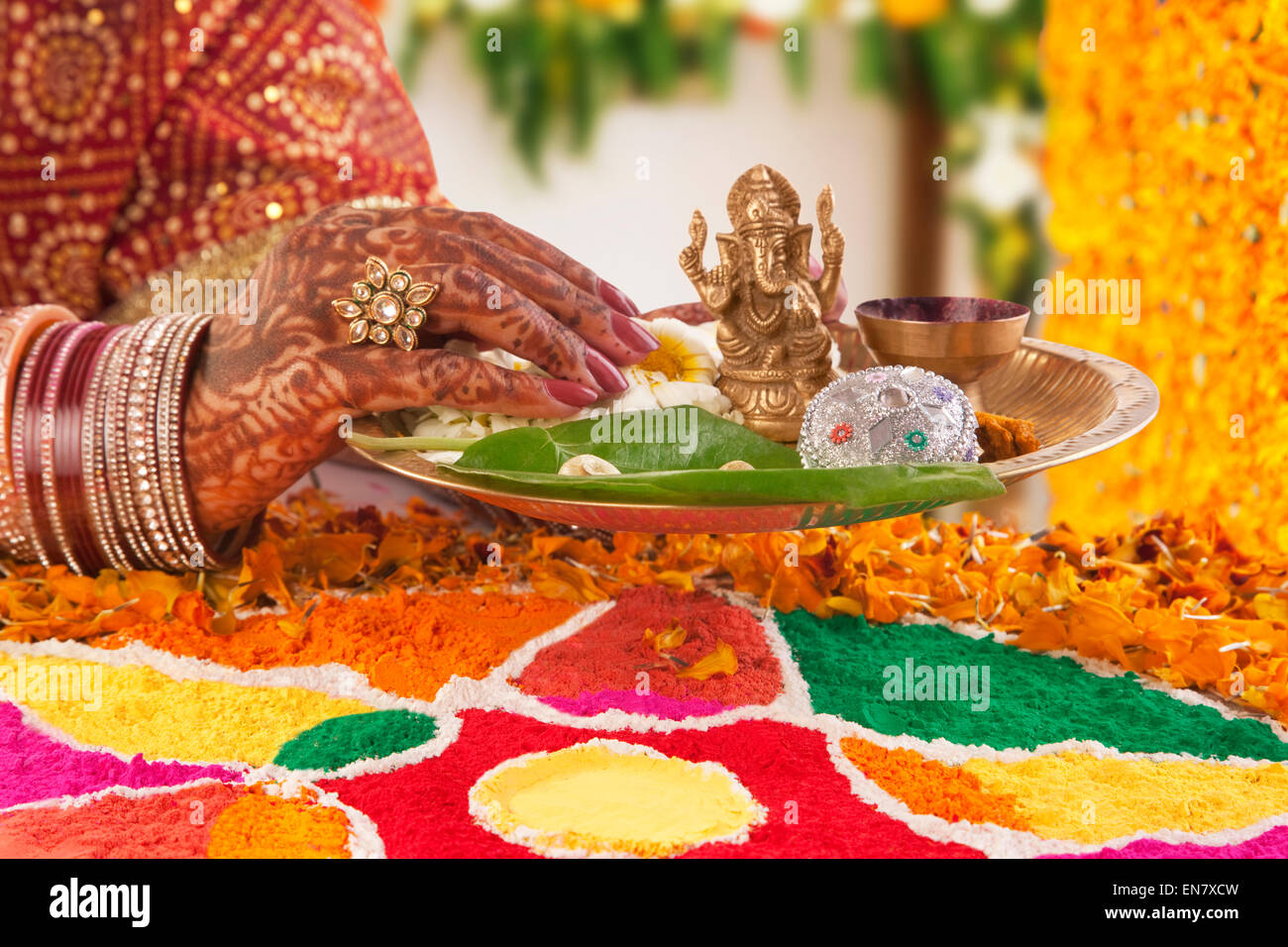Close-up of a Brides hand performing a ritual Stock Photo - Alamy