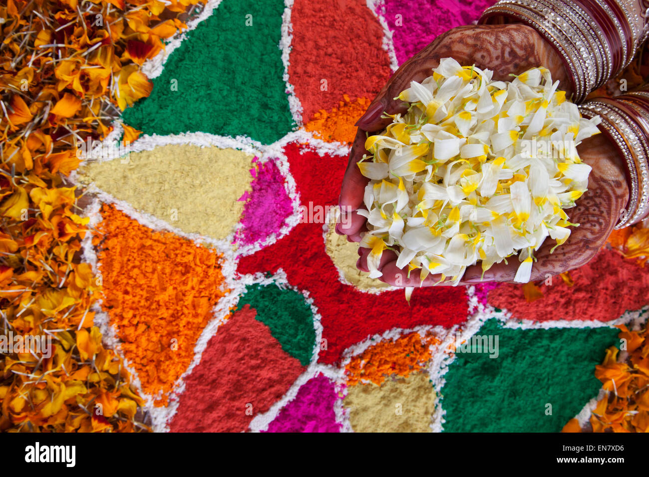 Hand offering a flower hi-res stock photography and images - Alamy