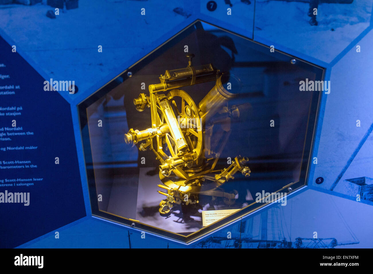 Oslo, Norway. 07th Apr, 2015. Original equipment from the 'Fram ...