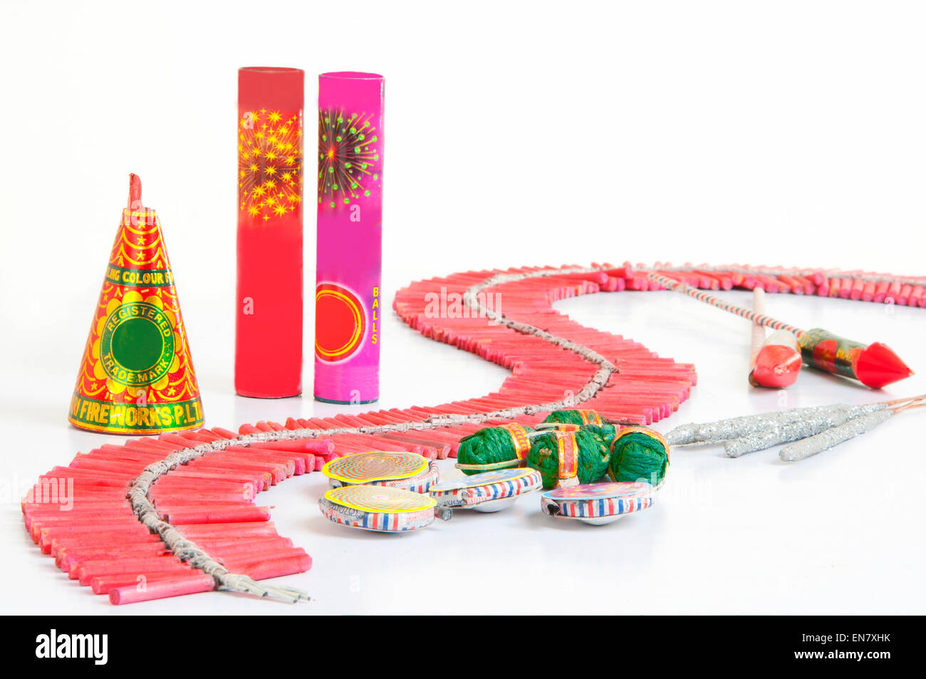 Diwali firecrackers anar hi-res stock photography and images - Alamy