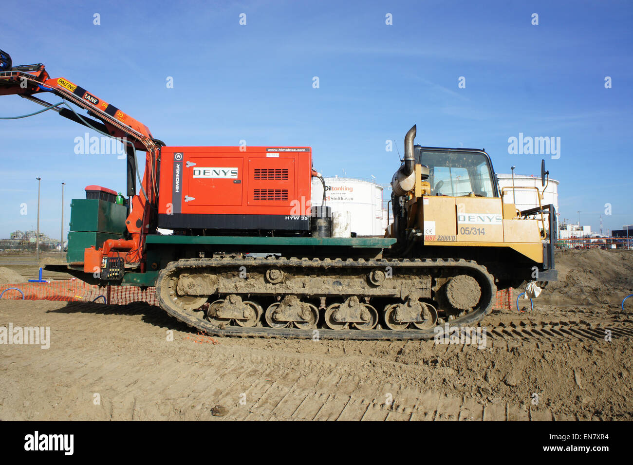 The Morooka Rubber Track Carrier MST 2200VD is captured in this image ...