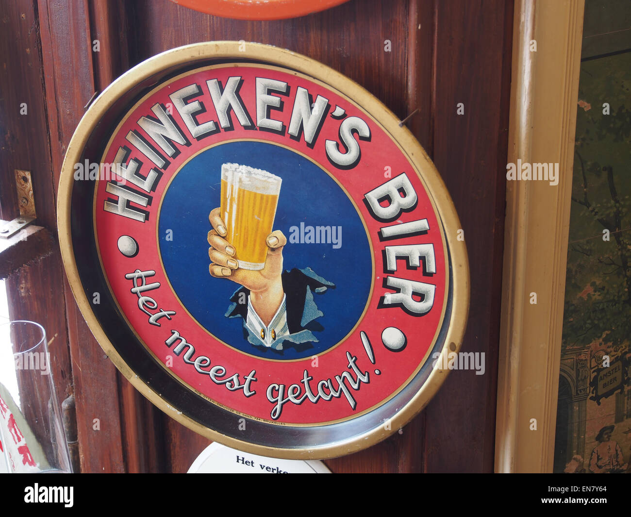 Heineken branded beer tray, used for serving beer at establishments or ...