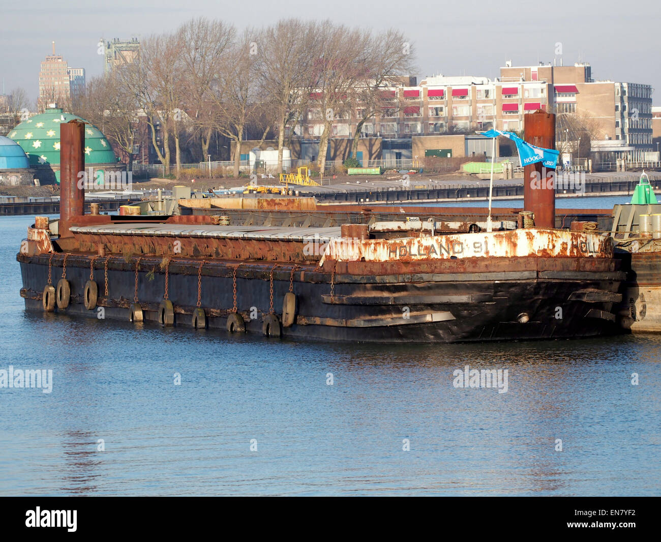 The Holland 91, a vessel operating in the Port of Rotterdam, captured ...