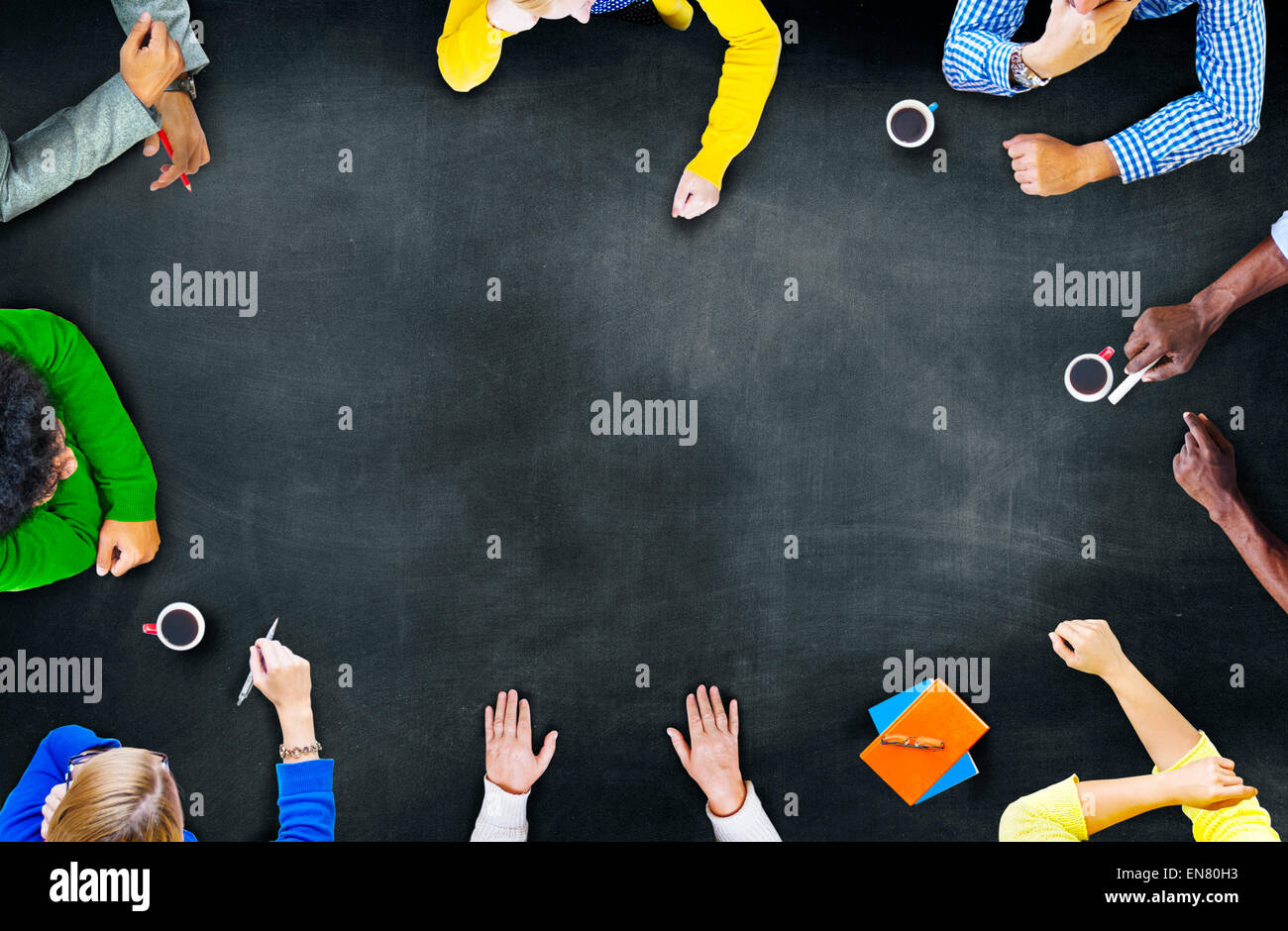 Group of Diverse Multiethnic People Brainstorming Stock Photo - Alamy