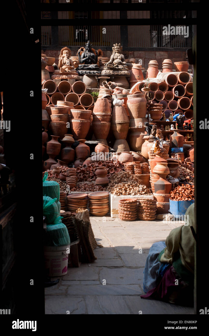 A terracotta shop in Kathmandu Stock Photo - Alamy