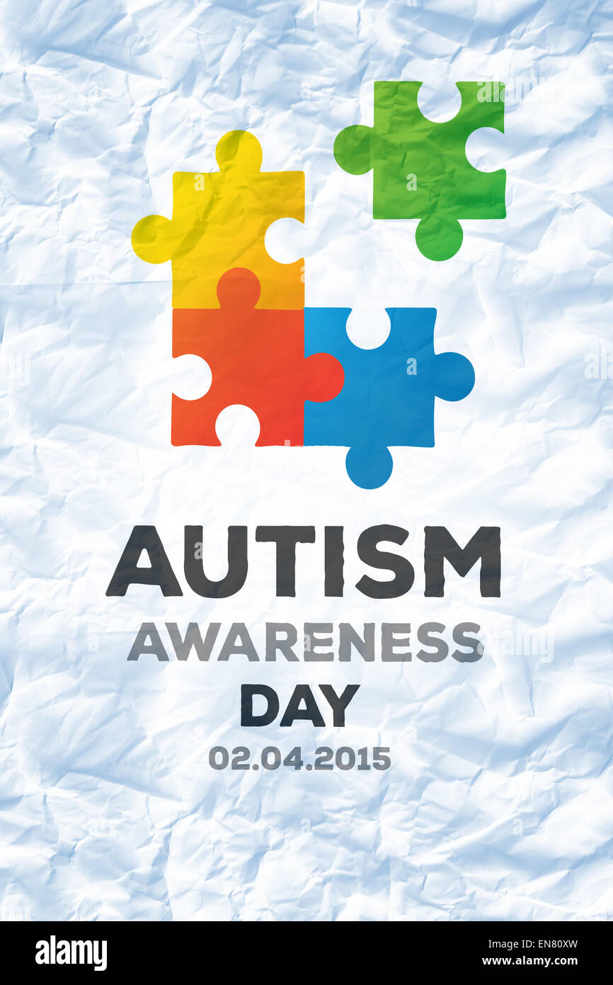 Composite image of autism awareness day Stock Photo - Alamy