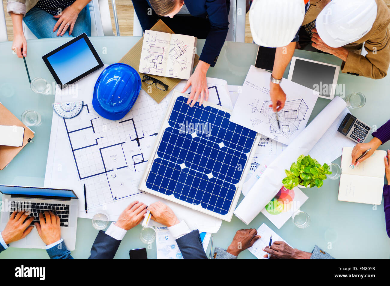 Engineers and Architects Planning for a New Project Stock Photo - Alamy
