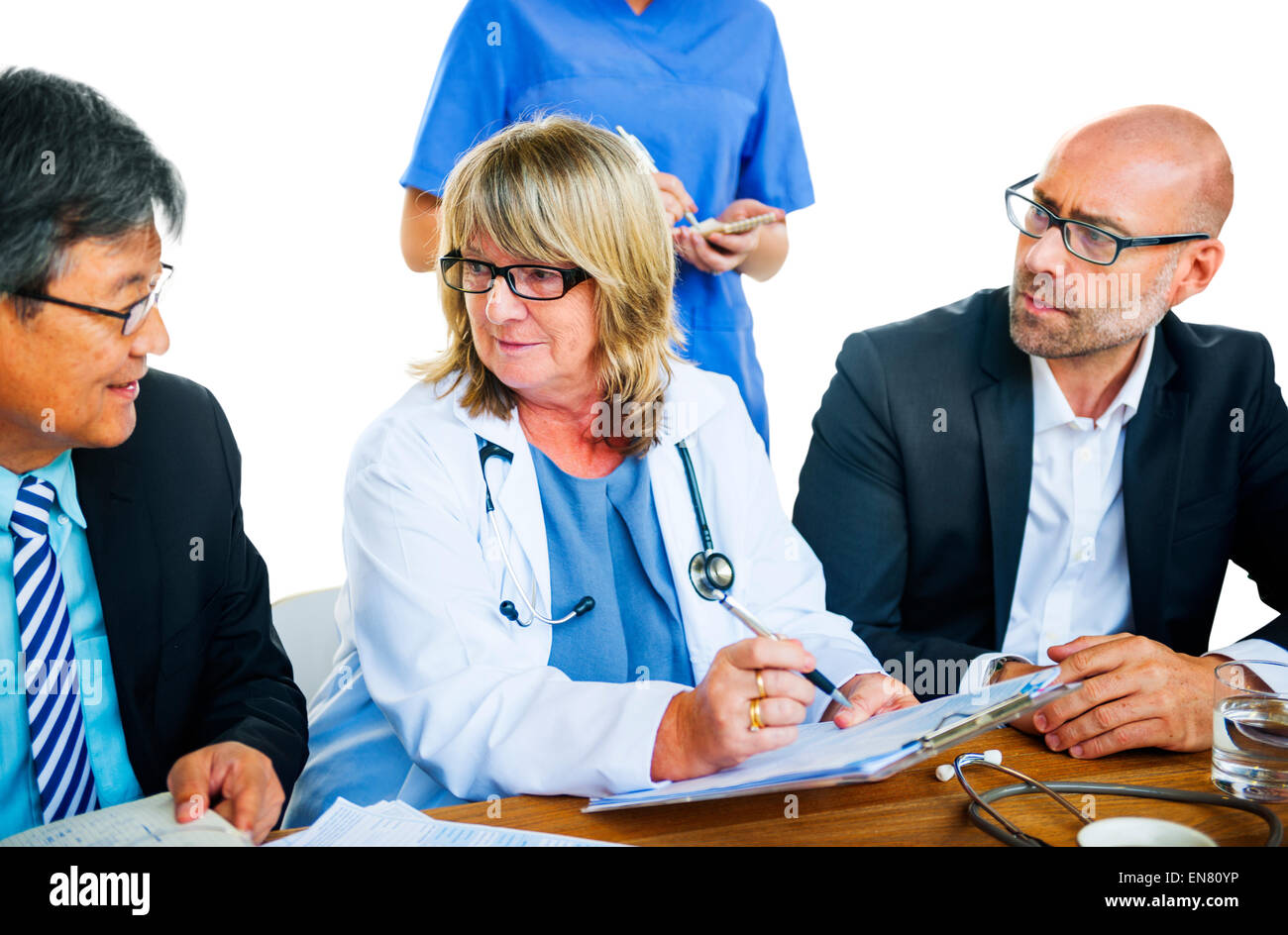 Doctor nurse group healthcare workers hi-res stock photography and ...