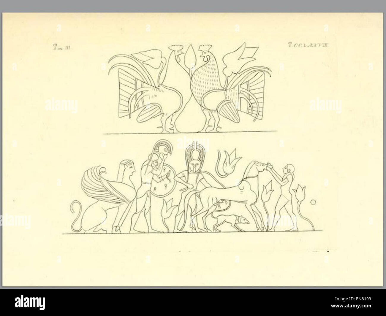 An 1835 work by Inghirami, 'Pitture di vasi fittili,' illustrating ...