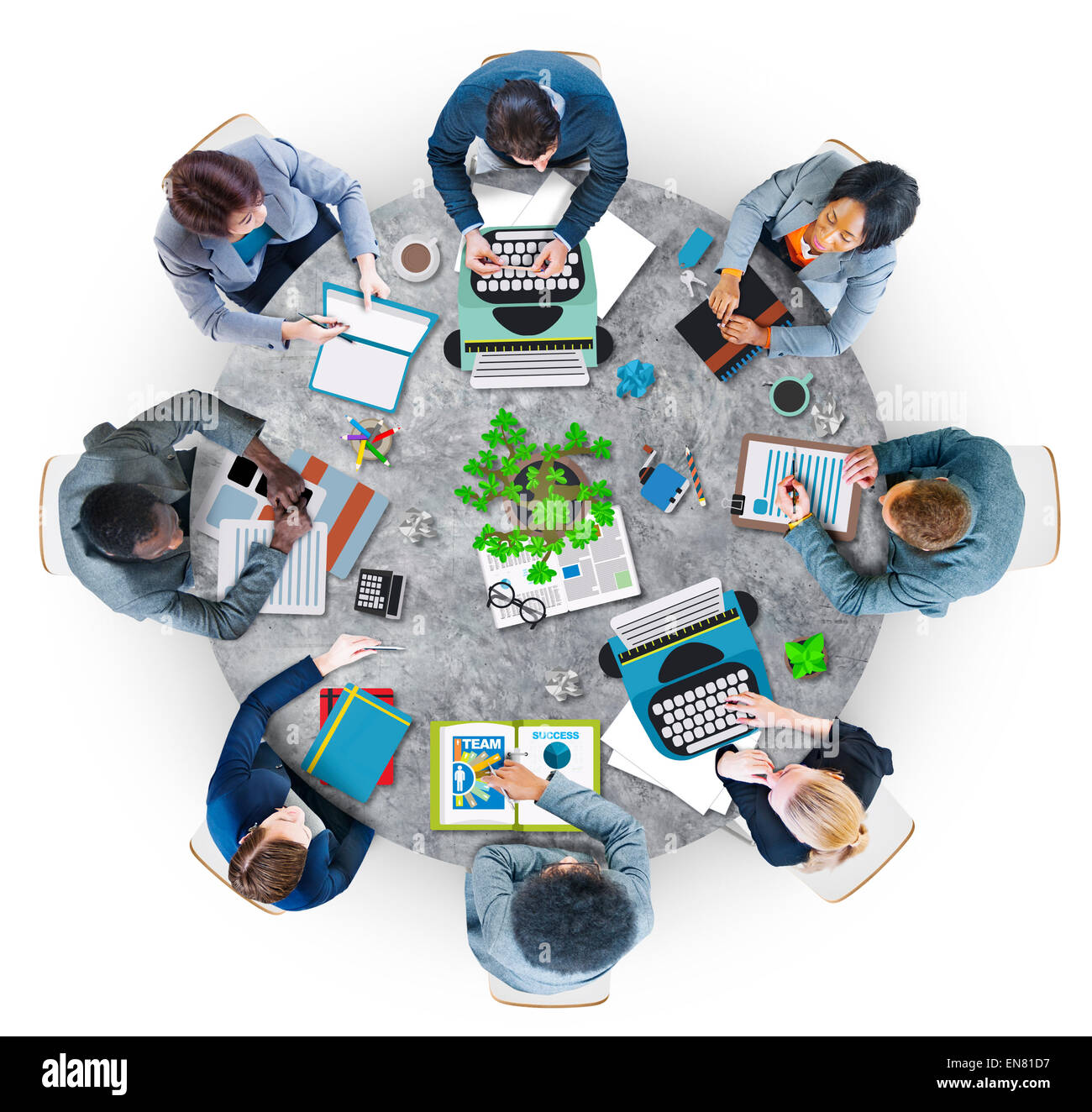 Computer business diversity Cut Out Stock Images & Pictures - Alamy
