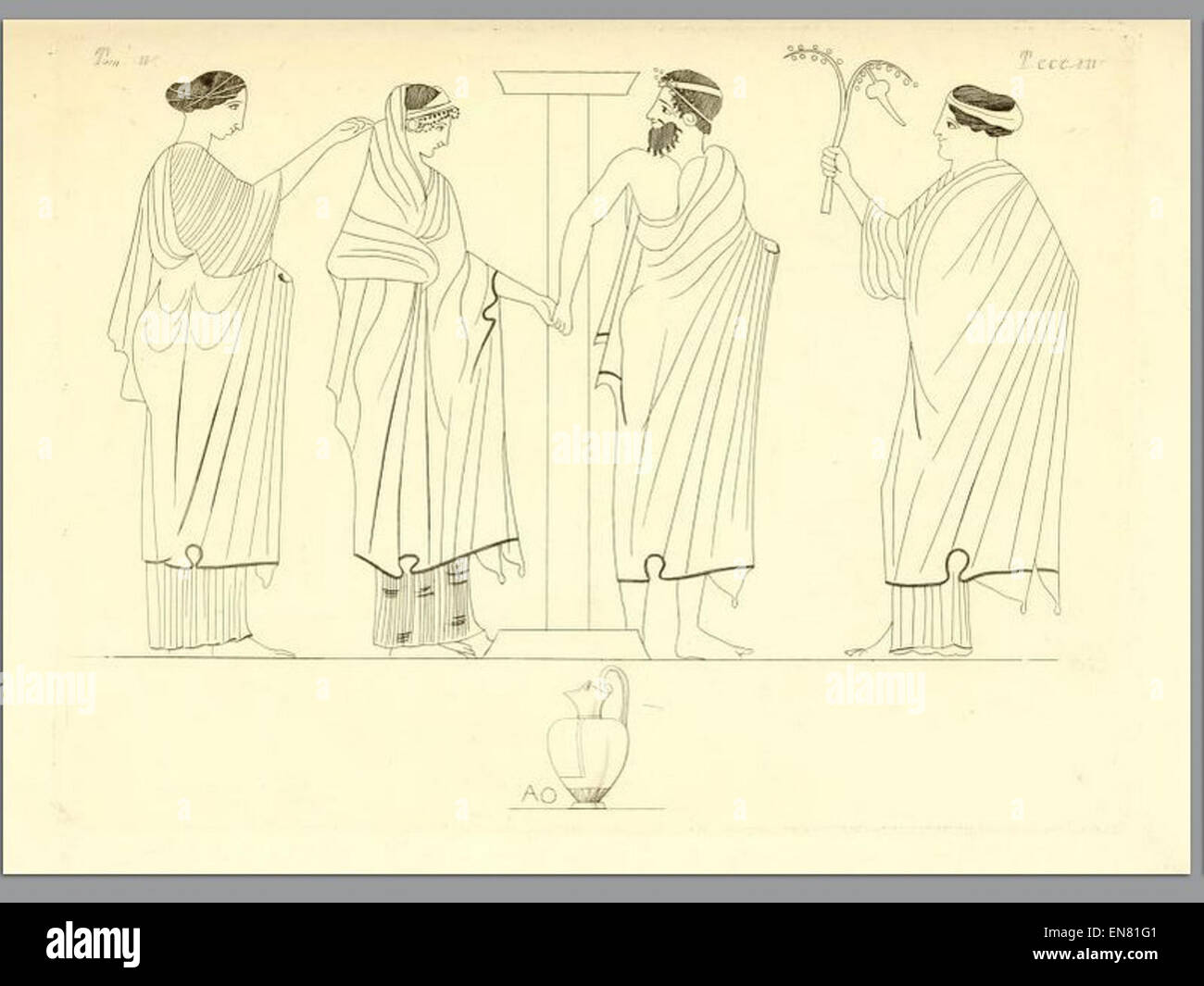 An illustration from Inghirami’s 1837 work, *Pitture di vasi fittili ...