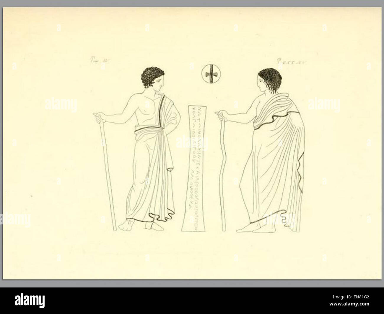 A detailed work from Inghirami's 1837 publication, 'Pitture di vasi ...