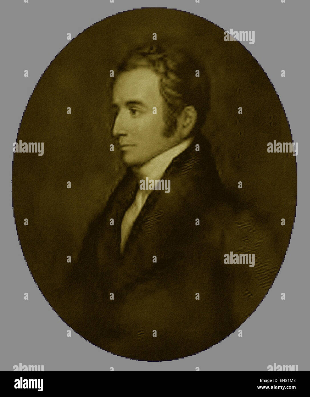 This portrait of Jehudi Ashmun, a prominent colonial agent in Liberia ...