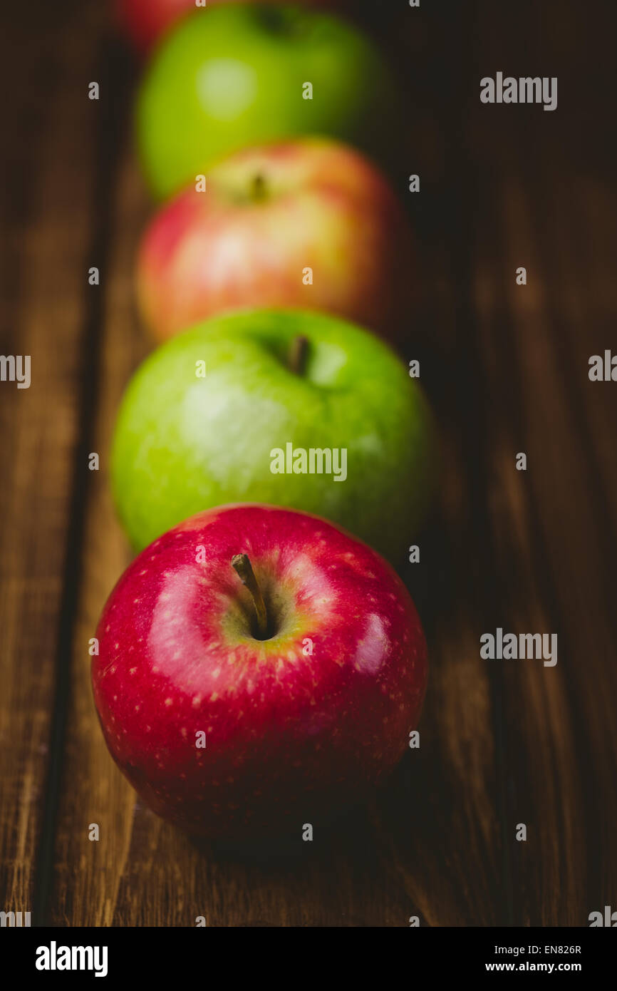 Fresh colorful apples Stock Photo - Alamy