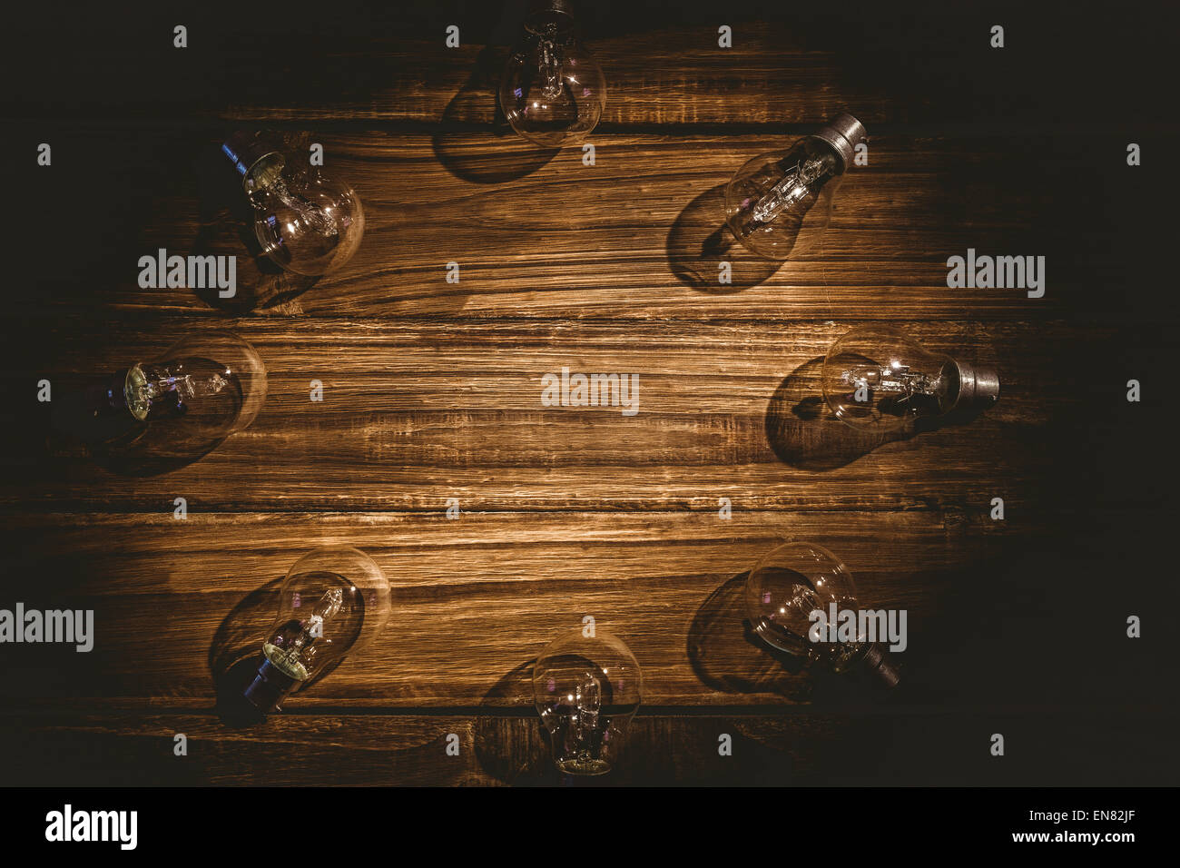 Light bulbs forming frame Stock Photo - Alamy