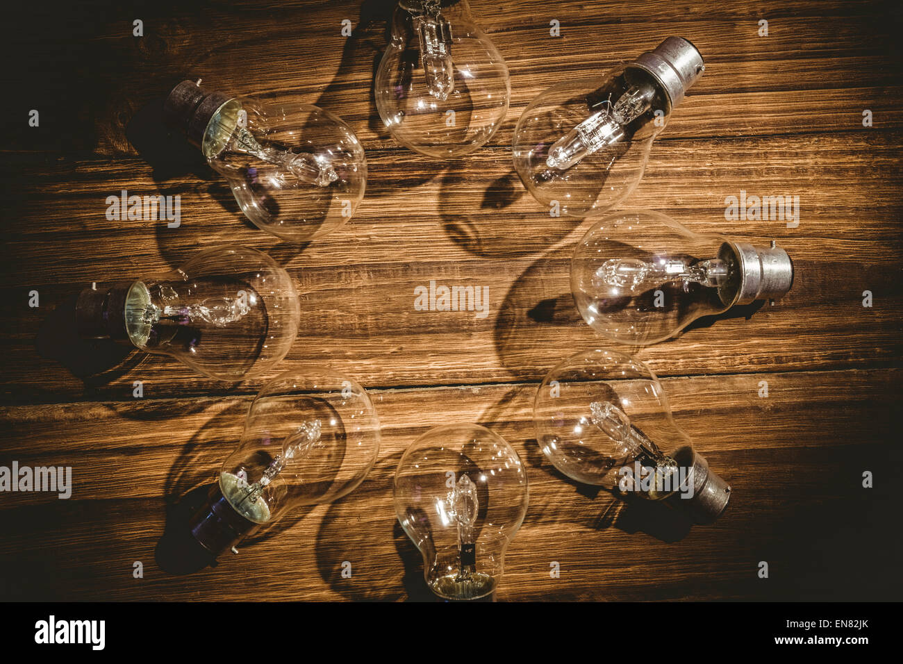 Light bulbs forming frame Stock Photo - Alamy