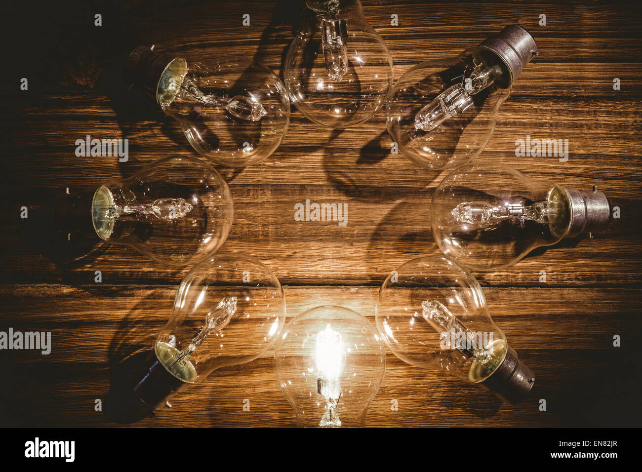 Light bulbs forming frame Stock Photo - Alamy