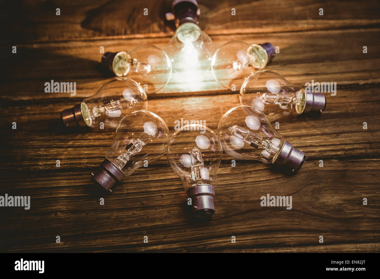 Light bulbs forming frame Stock Photo - Alamy