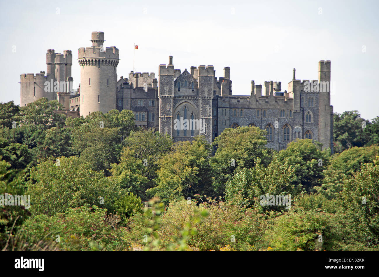 Arundel Castle By River Aran Sussex England Stock Photo - Alamy
