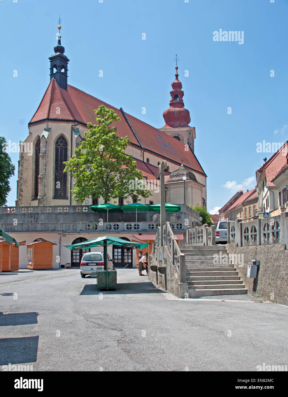 Ptuj Cathedral Church, Ptuj, Slovenia Stock Photo - Alamy