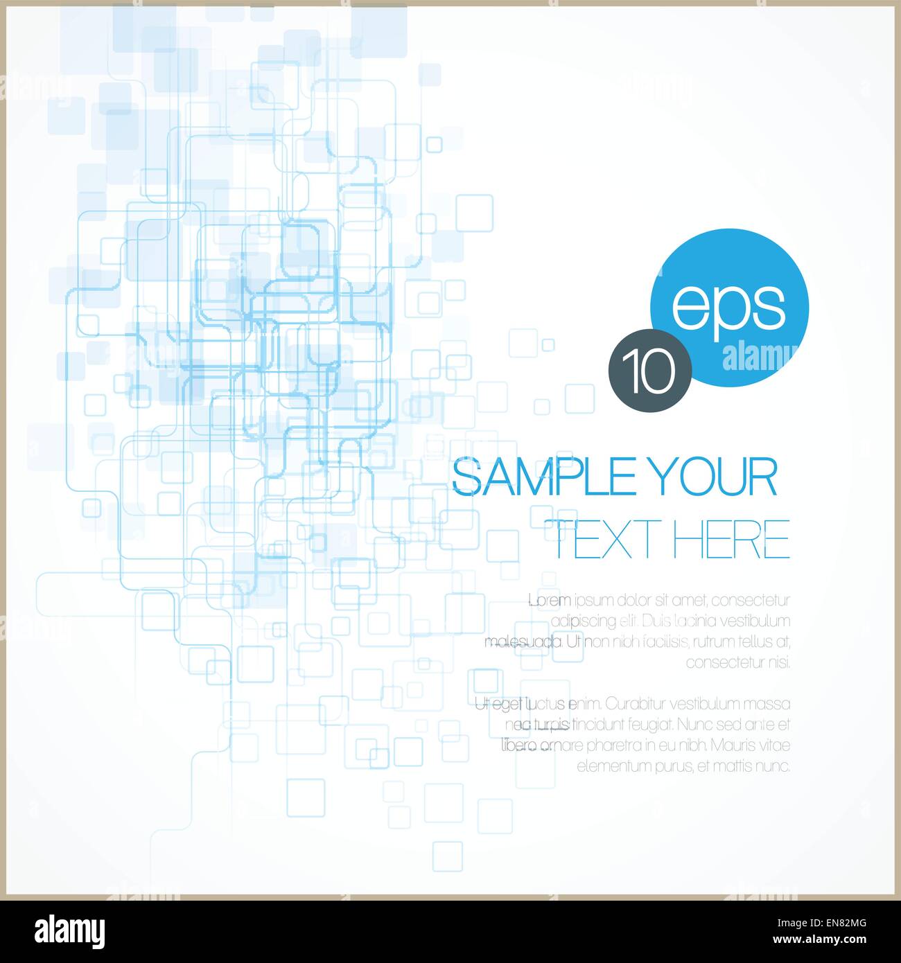 Blue abstract technology background. Vector illustration. EPS 10 Stock ...