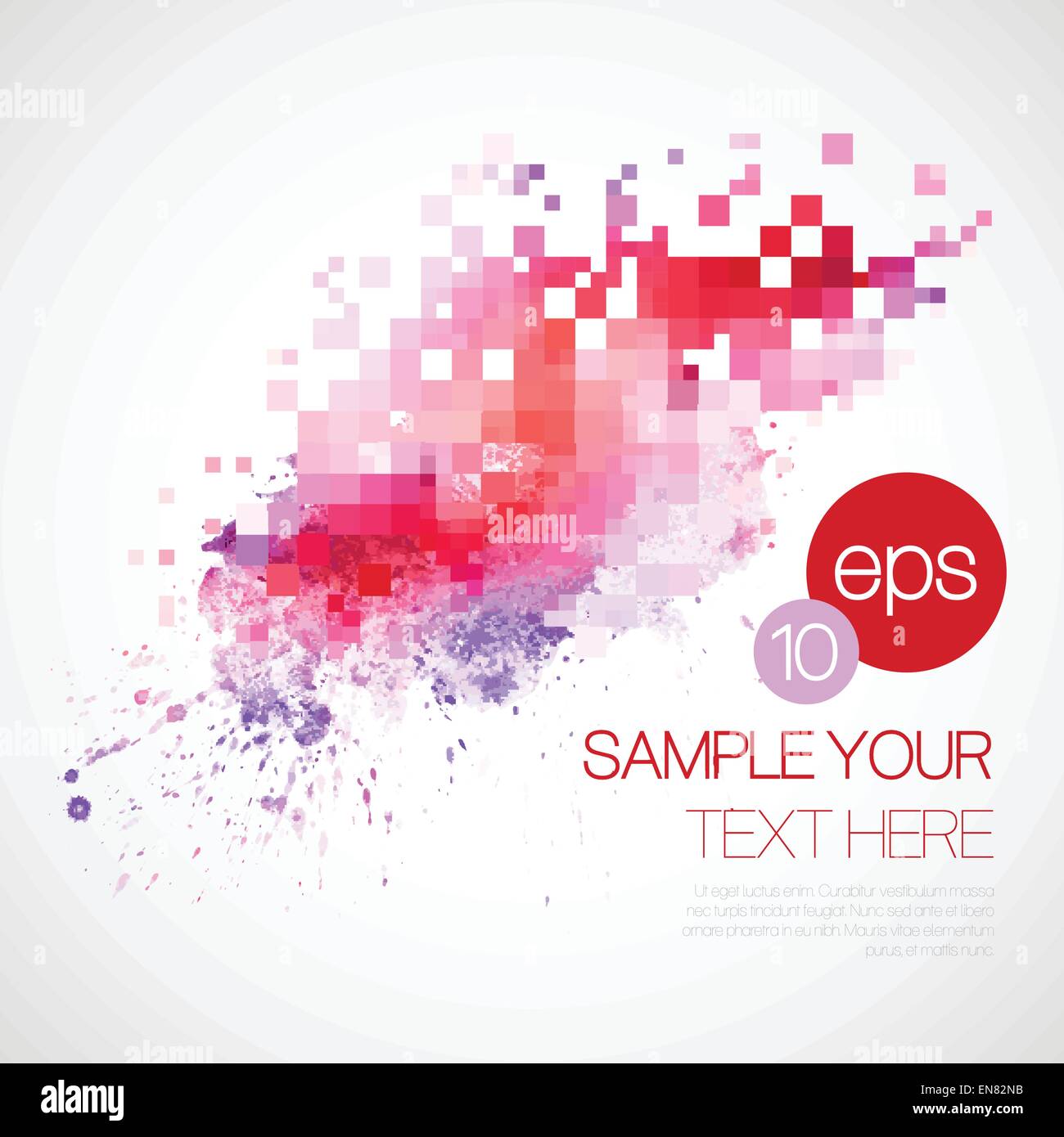 Modern abstract vector background with watercolor blot Stock Vector ...