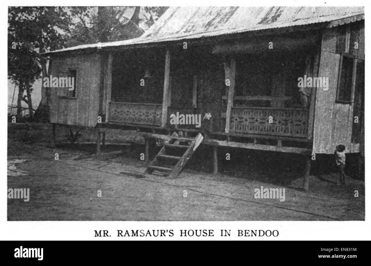 A 1921 photograph of the Bendoo Mission House located at Cape Mount ...