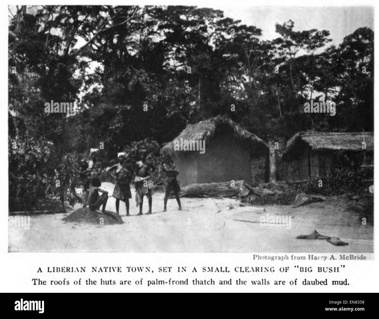 (1922) pic.06 A liberian native town Stock Photo - Alamy