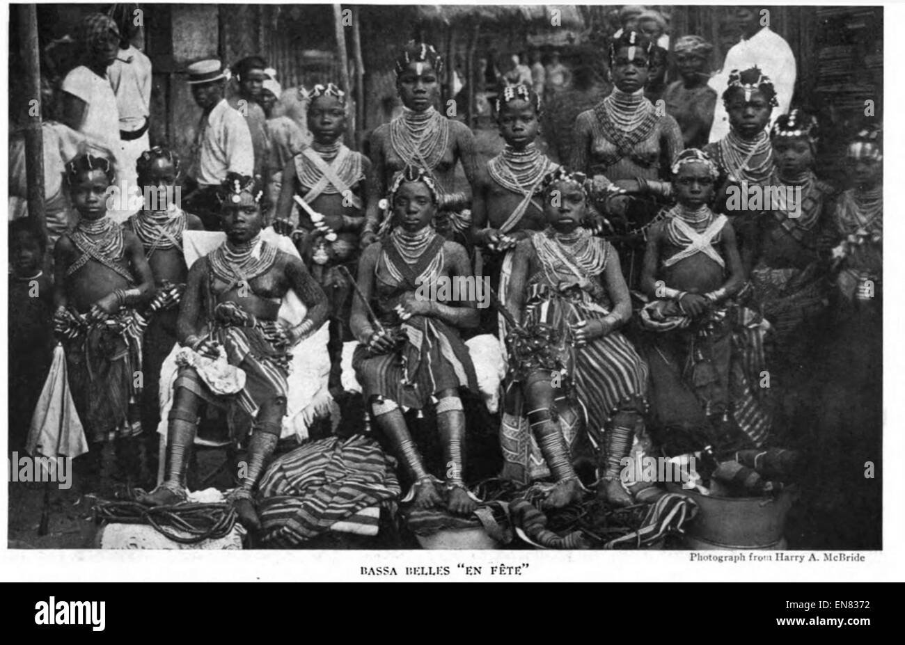 This 1922 image portrays Bassa women, offering a glimpse into the ...